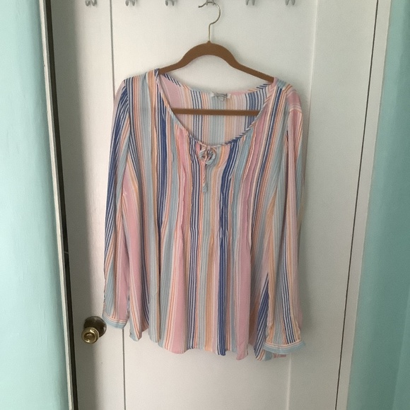 Creation L | Tops | Womens Striped Blouse Size 4 | Poshmark